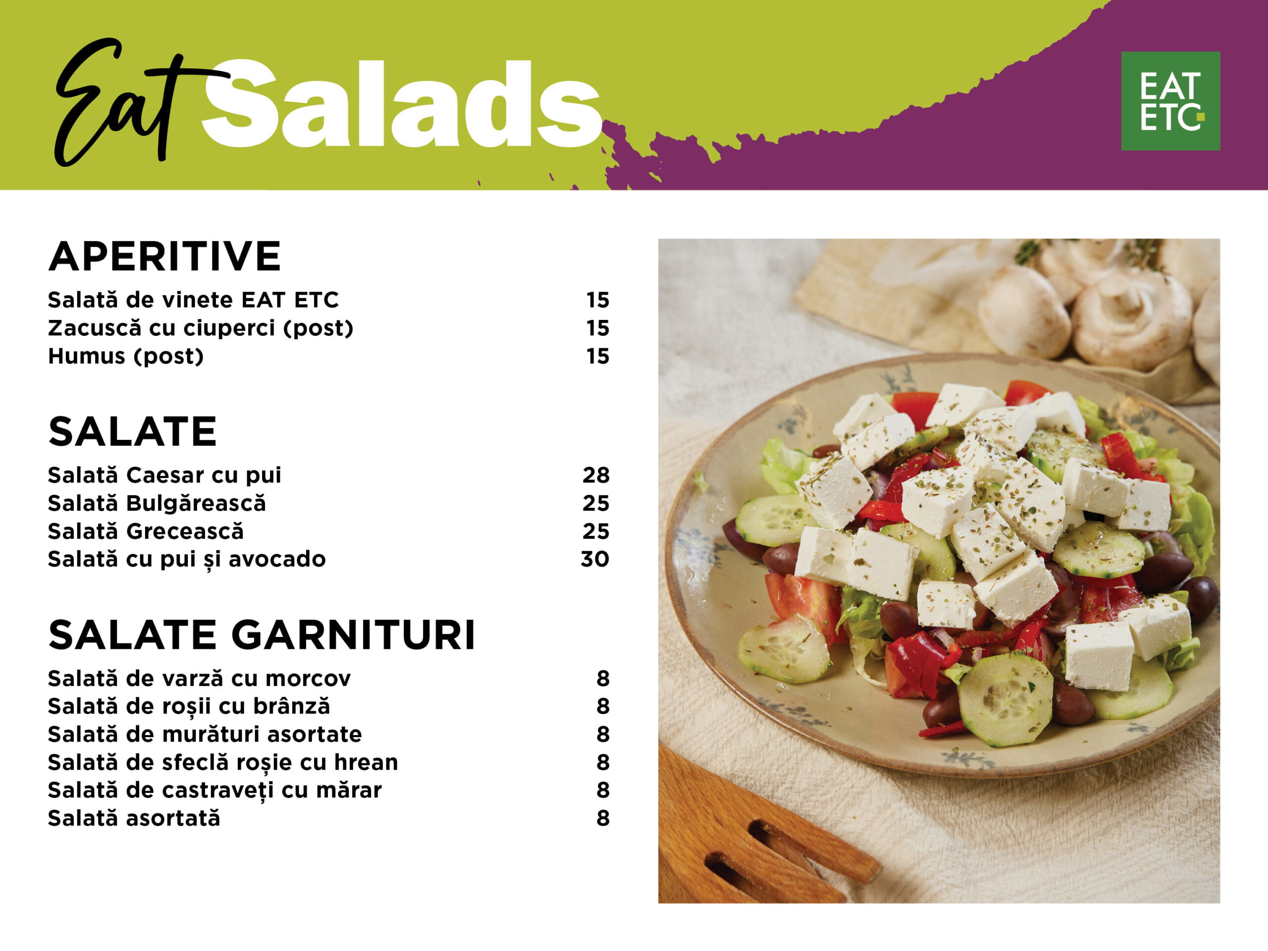 EAT ETC MENIU ZILNIC - EAT ETC